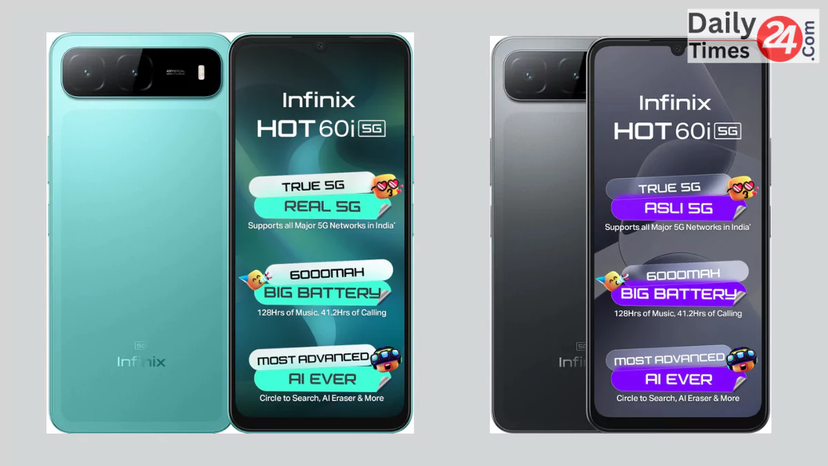 Infinix HOT 60i 5G: 9,299 रुपये में 6000mAh बैटरी और 5G का दम, बजट में ...
